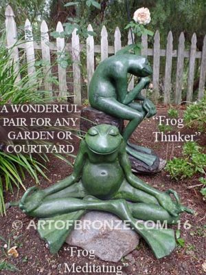 Frog Thinker - Art of Bronze