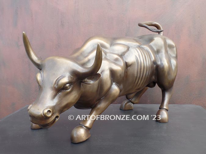 Bull Market (Md.) - Wall Street Bronze Statue - Art of Bronze